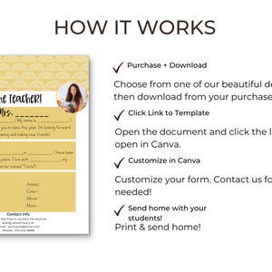 Editable Meet the Teacher Letter Template for Back-to-school ...