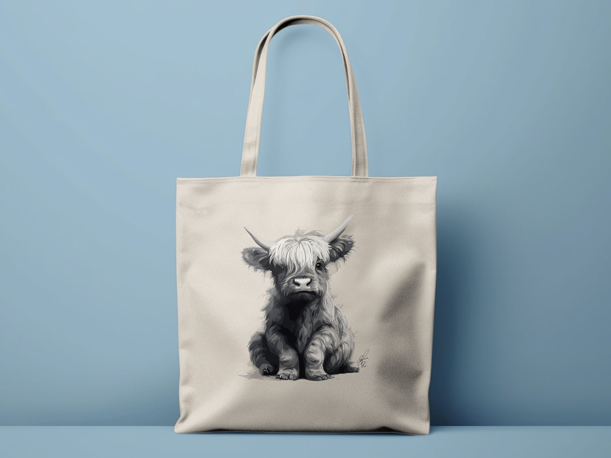 Highland Cow Tote Bag, Cow Bag, Animal Lover Gift, Highland Cow Gift ...
