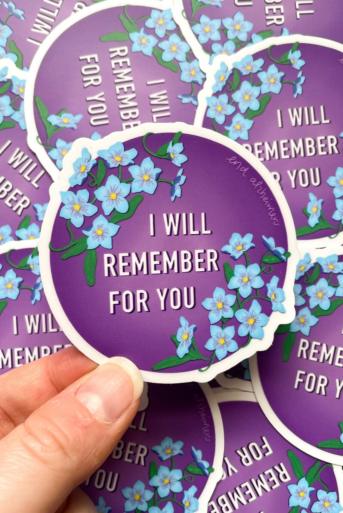 I Will Remember End Alzheimers, Waterproof Matte Vinyl, Dementia ...