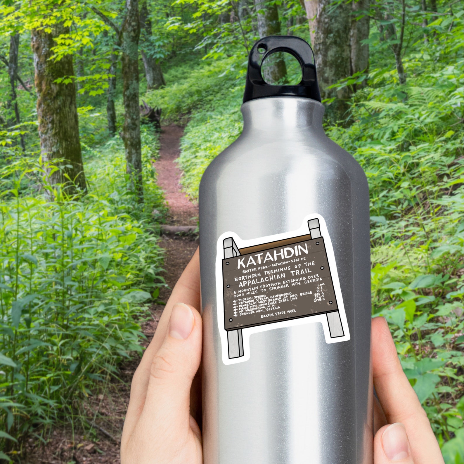 Mt Katahdin Sign Sticker, Maine Sticker, Matte Vinyl - Etsy