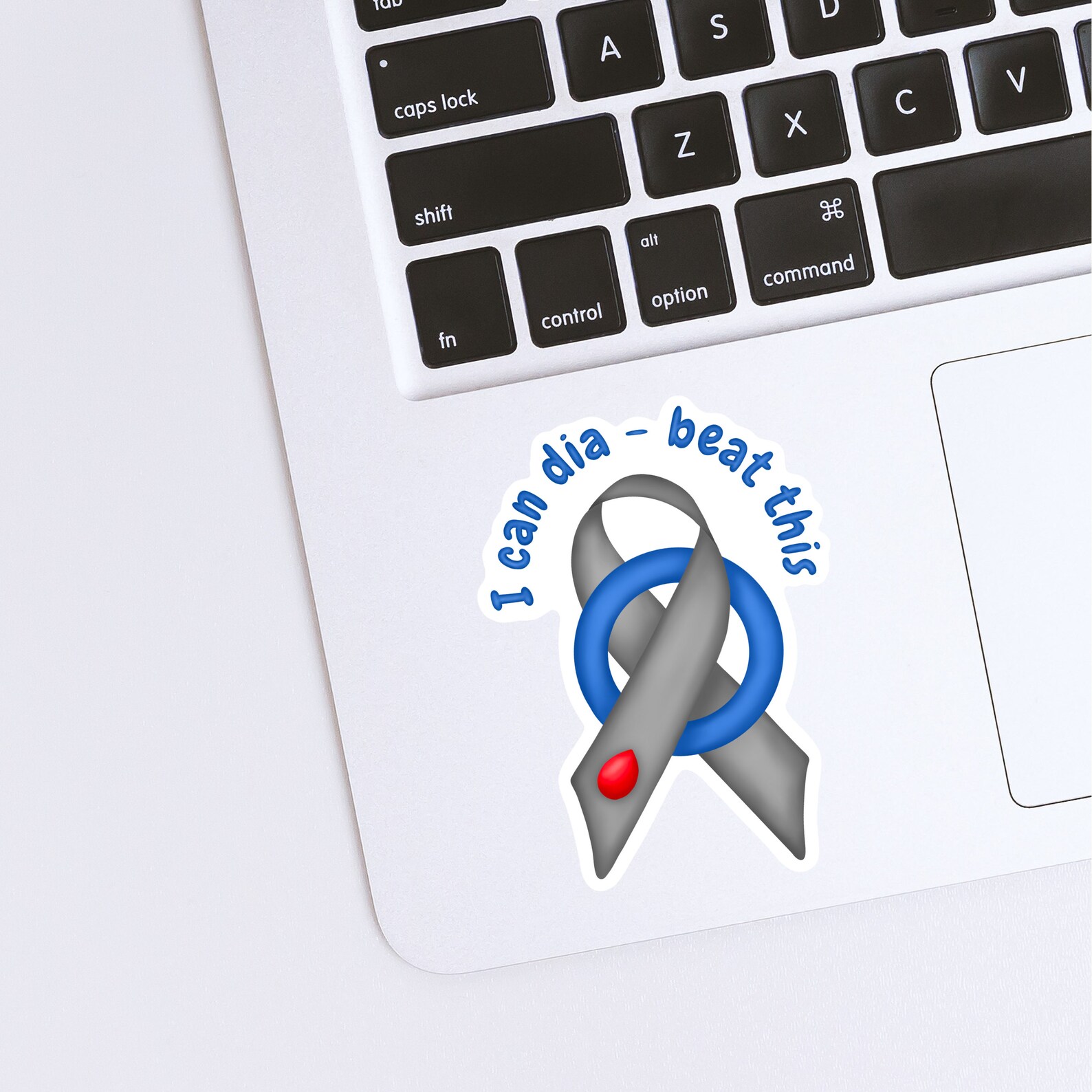 Diabetes Awareness Ribbon Sticker, Waterproof Matte Vinyl, T1D, Type ...