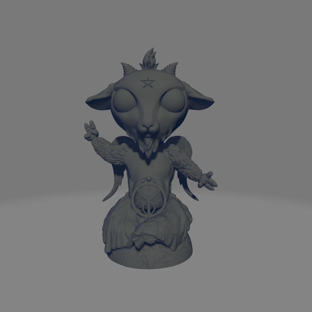 Baby Baphomet STL for 3d Printing - Etsy Canada