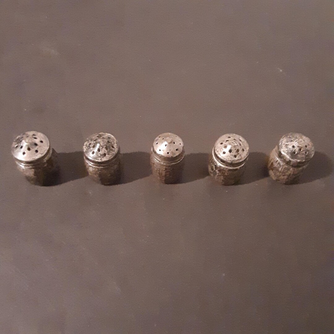 Miniature Sterling Silver Salt Shakers Vintage (lot of 5) - Etsy