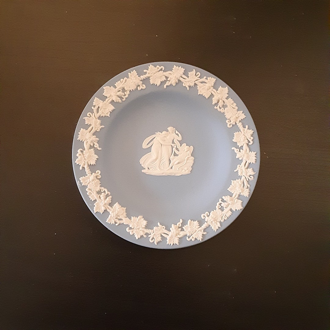 Wedgwood Jasperware Small Blue Dish Plate With Original Box Vintage - Etsy