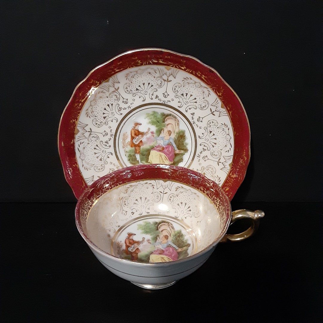 Hand Painted Orion China Tea Cup and Saucer Set Vintage (set of 2) - Etsy