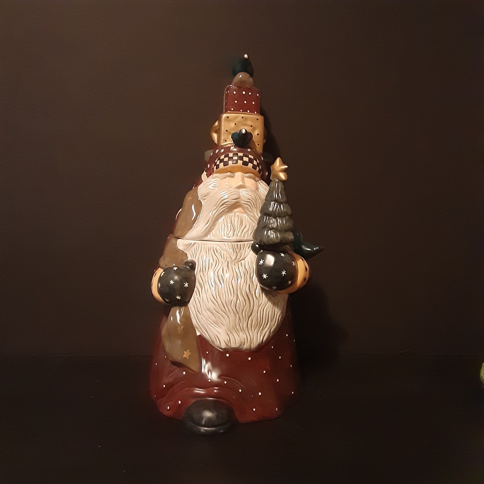 Williraye Studio Large Santa Claus Belsnickel Christmas Cookie Jar ...