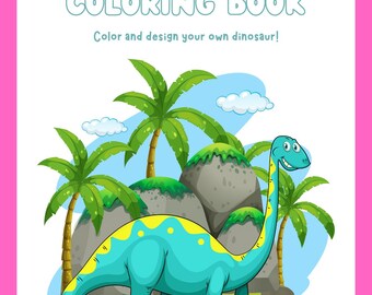 20 Printable Dinosaurs Coloring Pages for Kids, Cute Dino Colouring ...