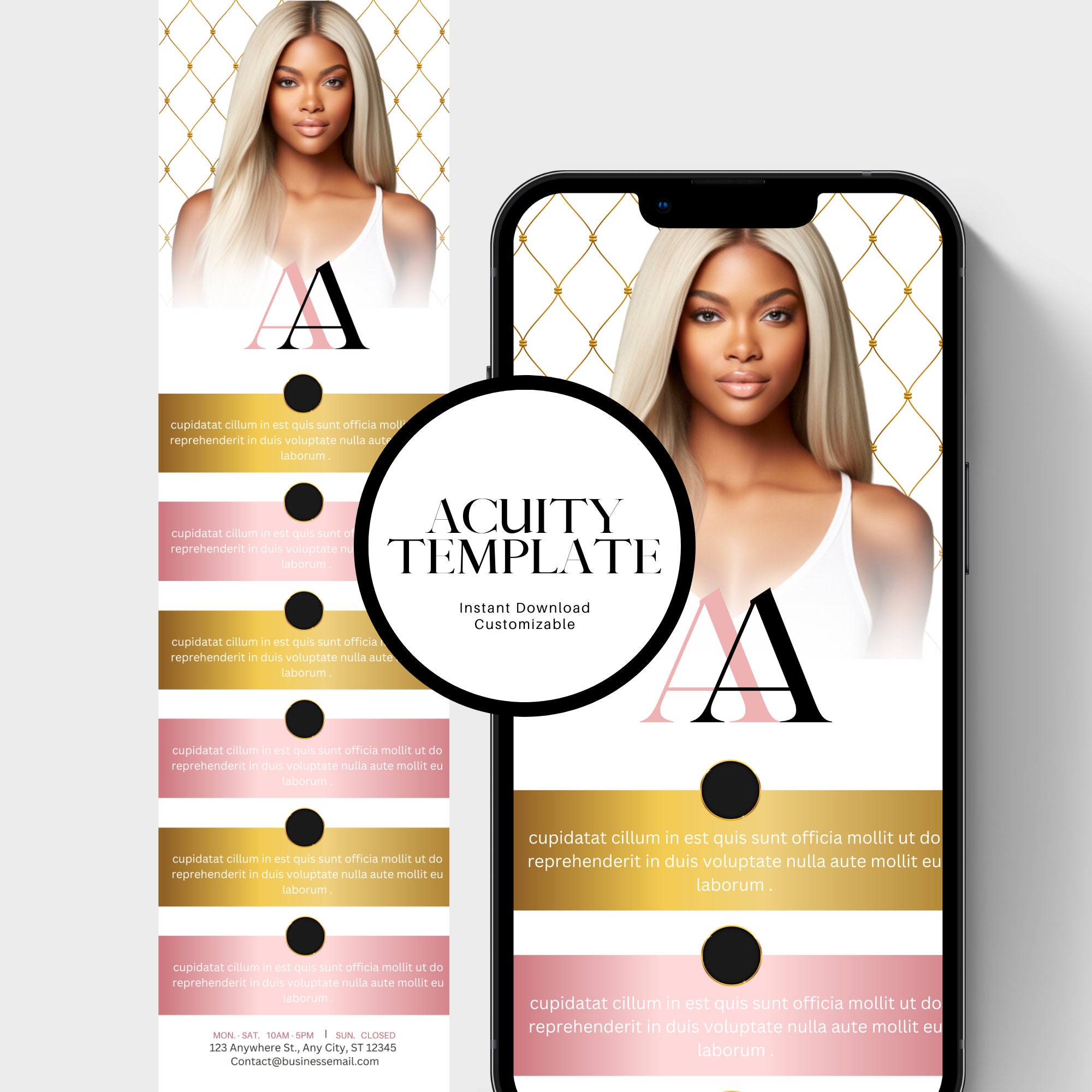 Acuity Template Acuity Design Booking Website Booking Design DIY Acuity ...