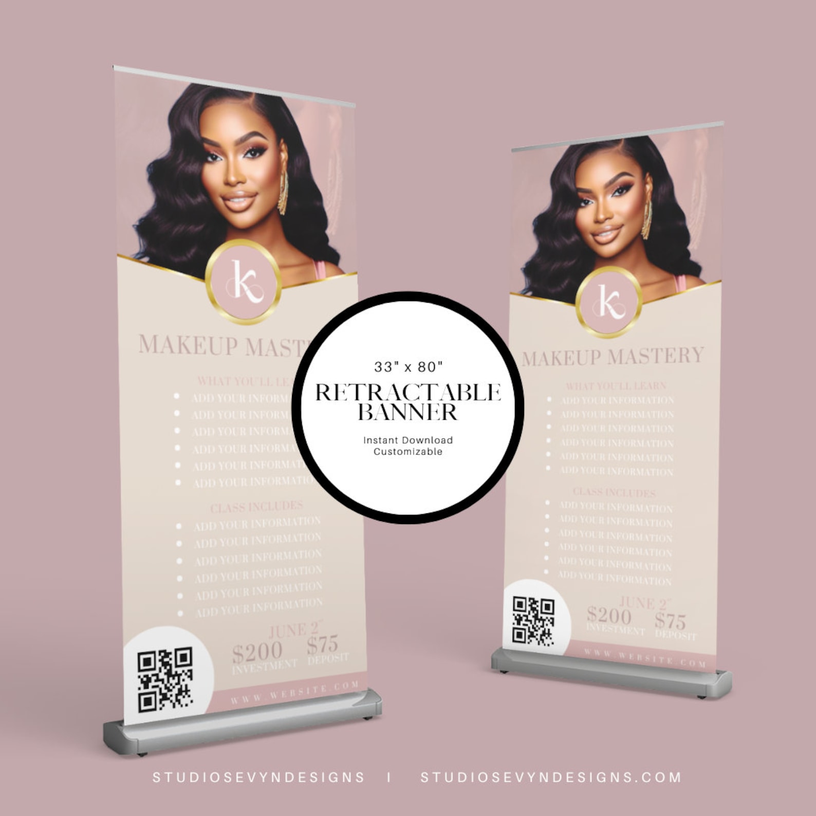 DIY Retractable Banner | Canva Retractable Banner | Event Retractable ...