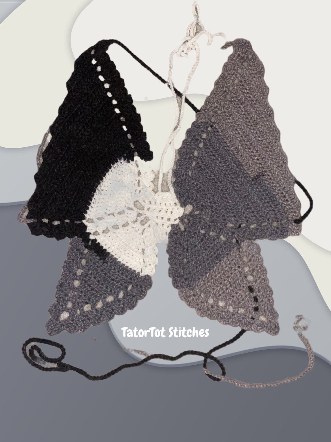 Butterfly Crochet Top, Y2K Top, Rave Top - Etsy