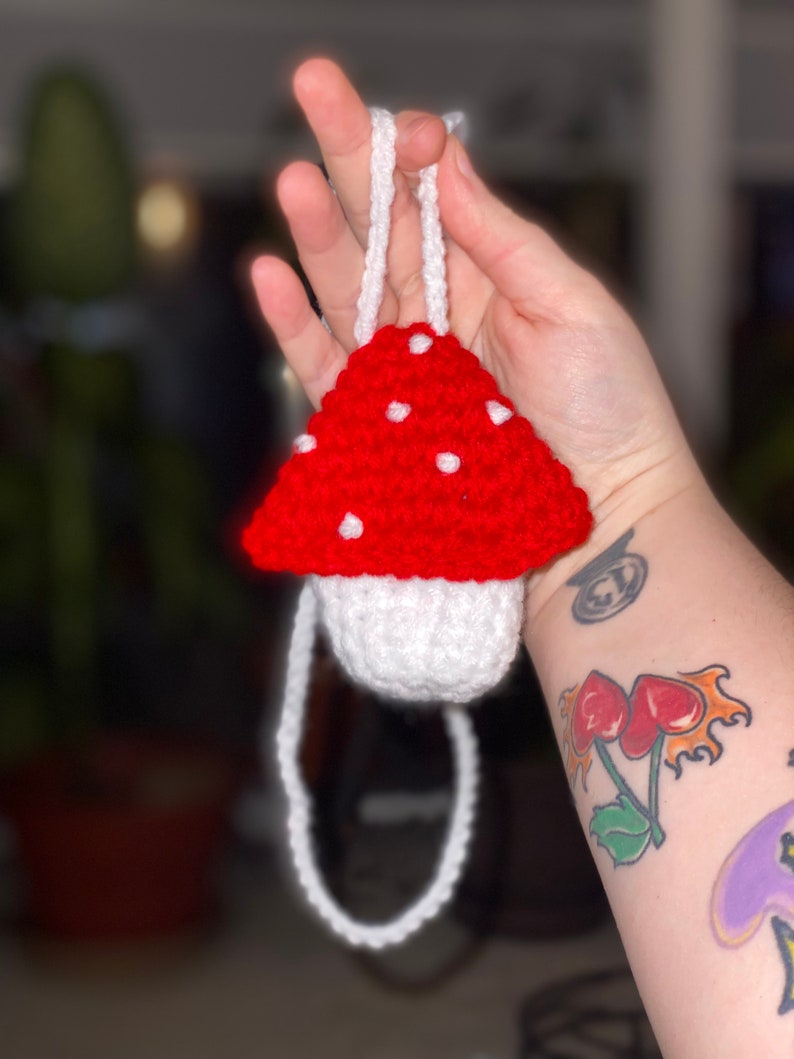 Crochet Mushroom Vape Holder Accessory - Etsy