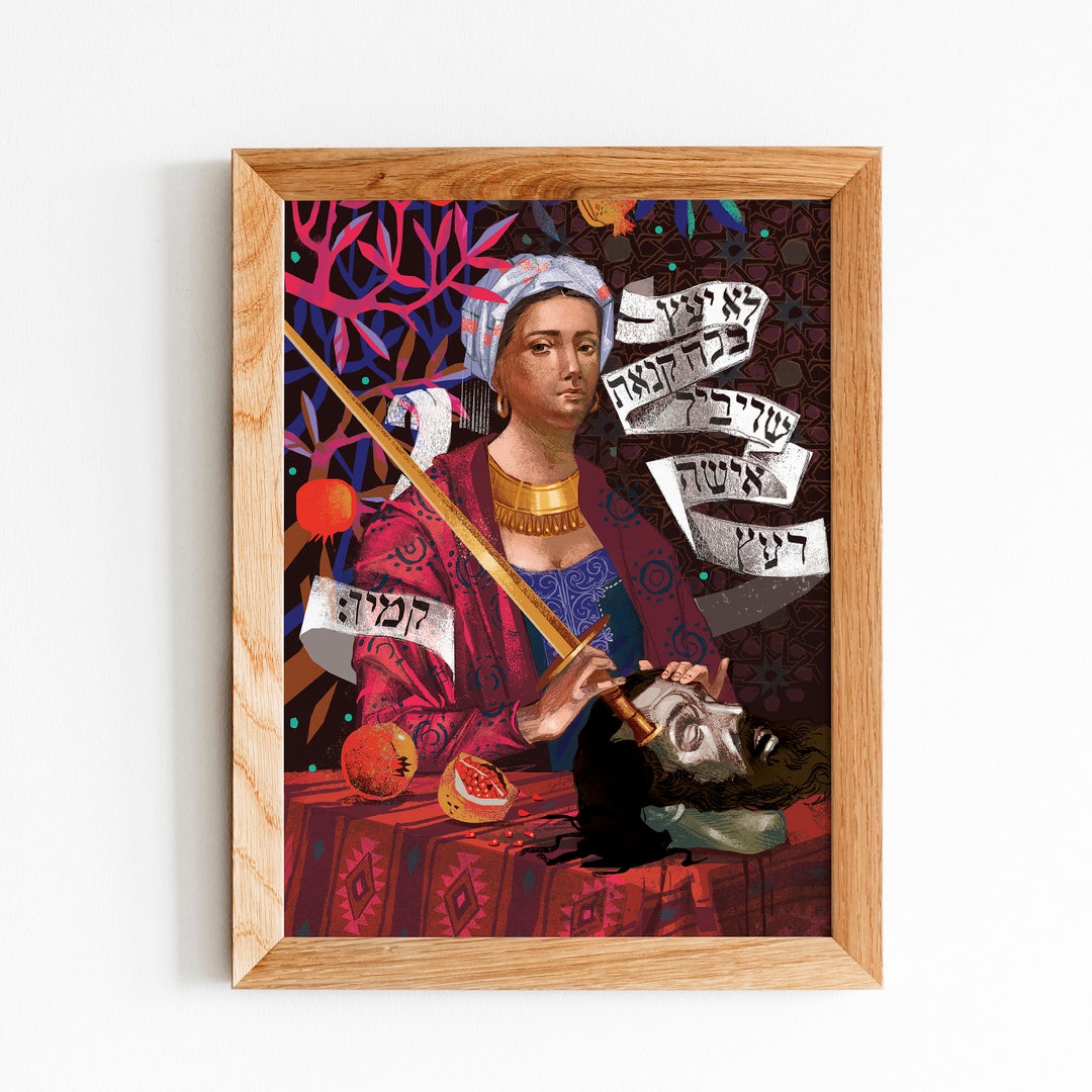 Judith With the Head of Holofernes - Illustration - Poster - Print ...