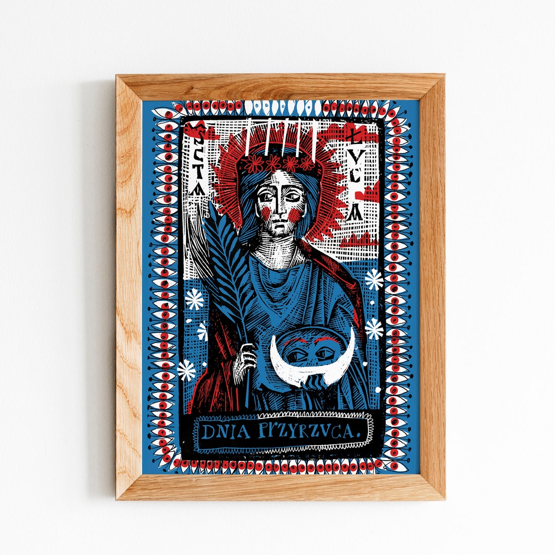 Saint Lucy - Poster - Slavic Folklore - Folk Art - Holidays - Religion ...