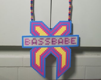 Excision Flame Fire Perler With Detachable Kandi Necklace - Etsy