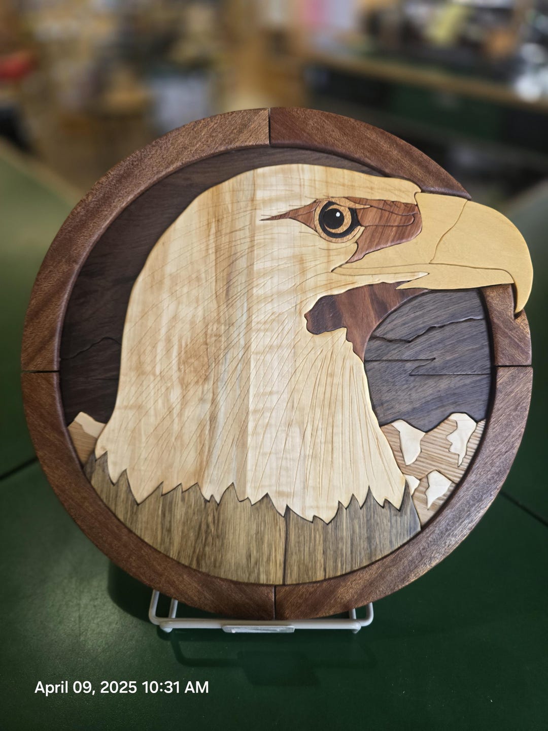 Handcrafted Intarsia Bald Eagle - Etsy