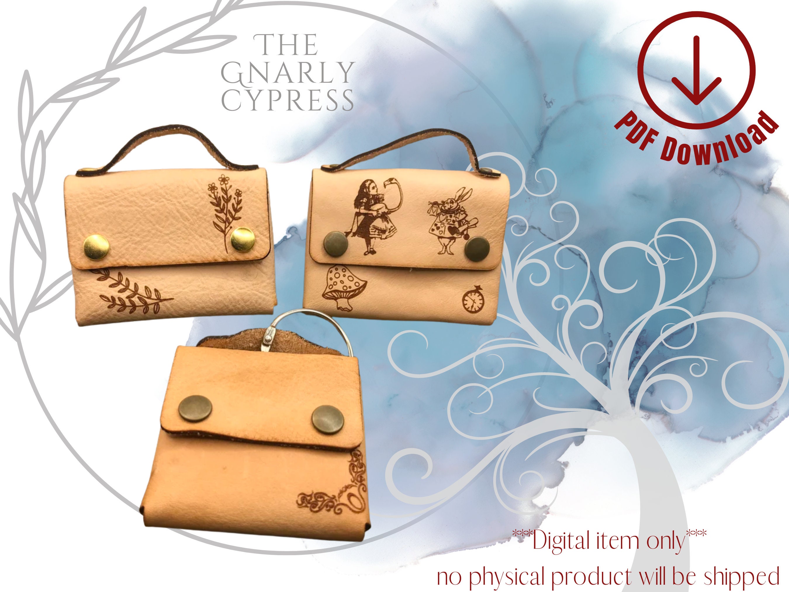 No Sew Mini Bag DIGITAL Files 2 Sizes SVG and DXF for - Etsy