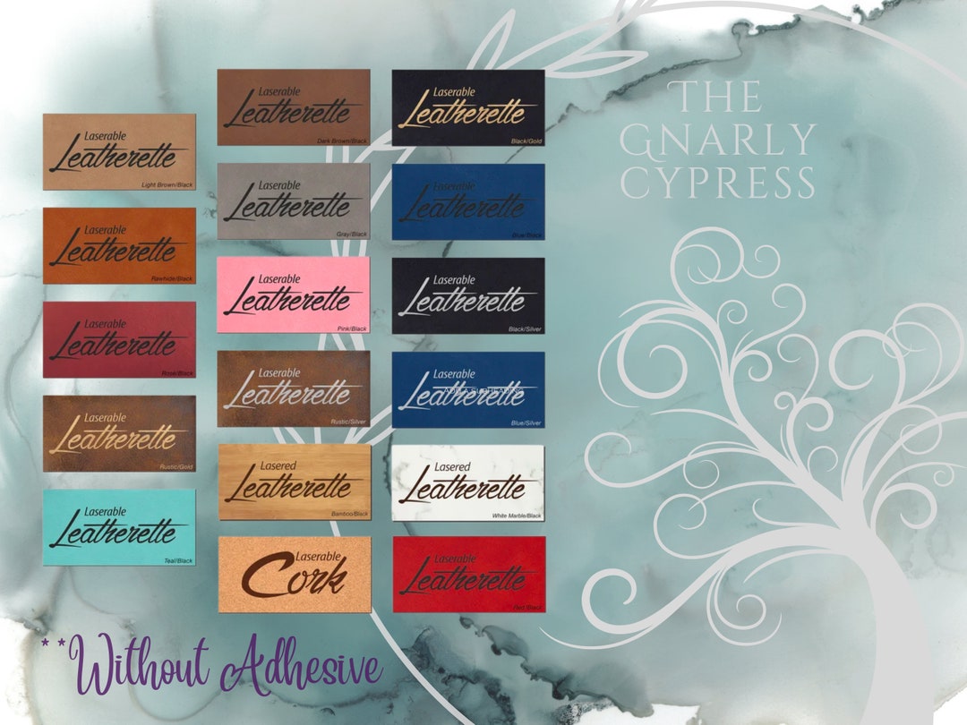 Laserable Leatherette Sheet Stock, Laser Engraving Supplies, for ...