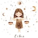 Libra Zodiac Sign Clipart, September October Birthday Astrology PNG ...