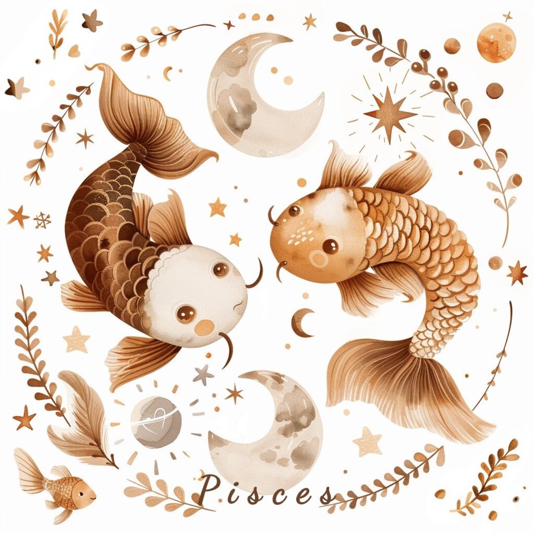 Pisces Zodiac Sign PNG Clipart, February March Birthday Astrology PNG ...