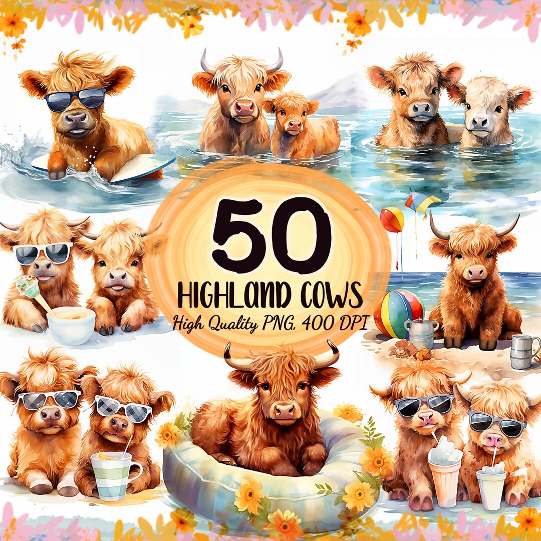 Highland Cow Png, Highland Cow Designs, Highland Cow Nursery, Highland ...