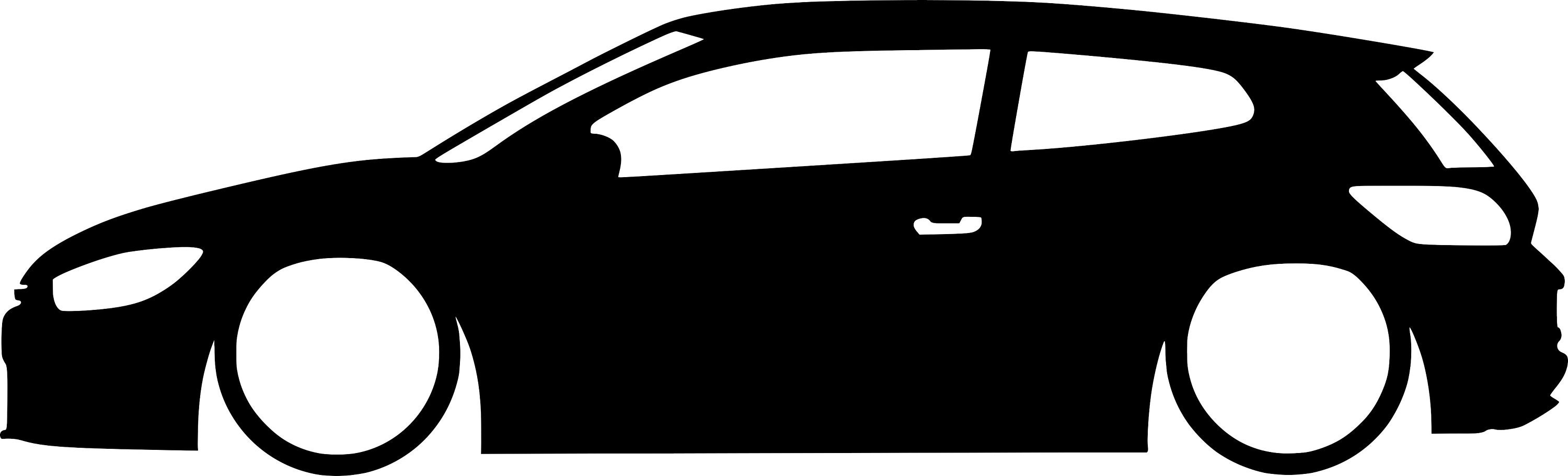 VW Scirocco Silhouette Vinyl Decal Sticker VDUB Outline | Etsy