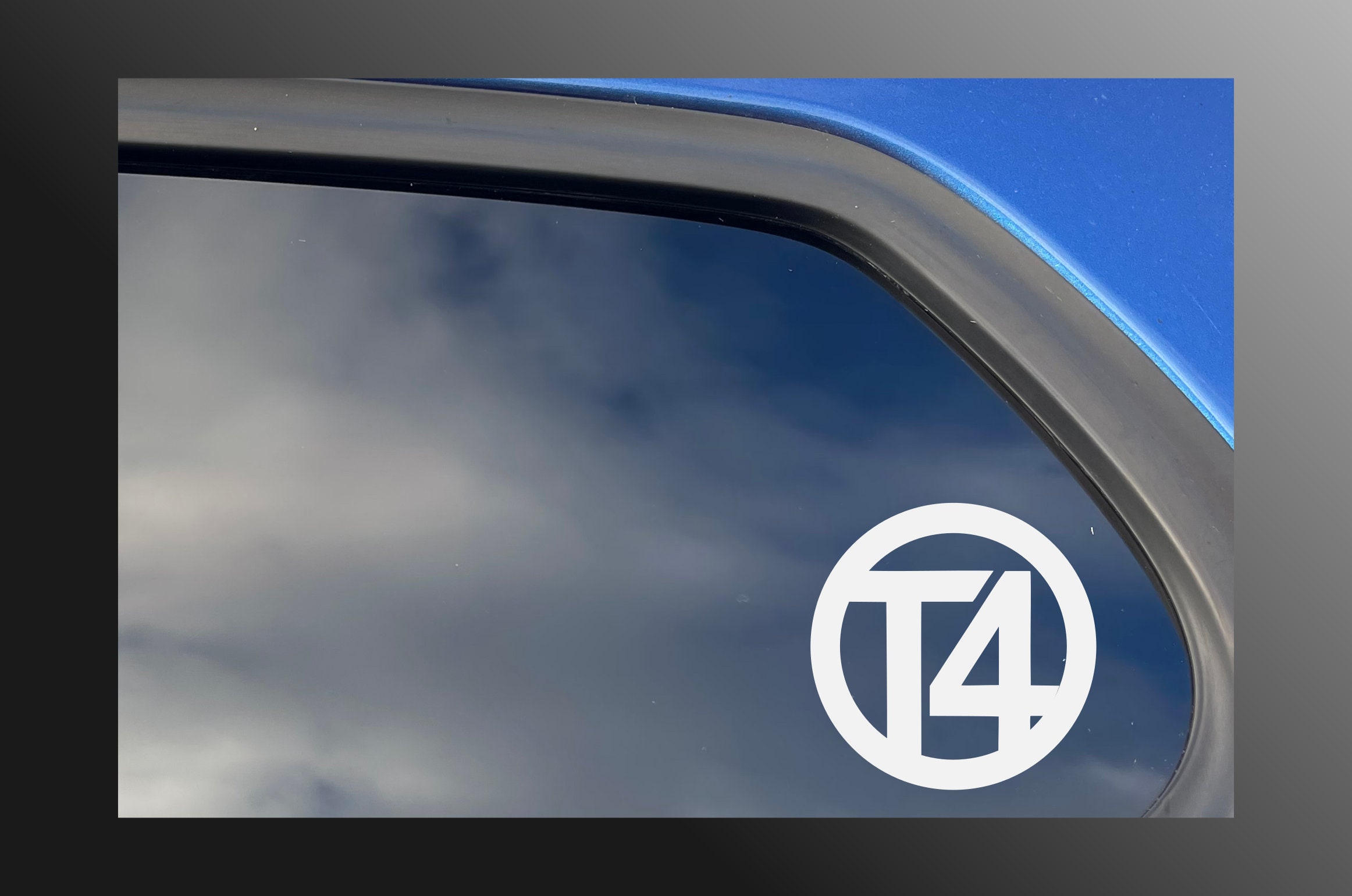 VW T4 Transporter Roundel Logo Volkswagen Scene Silhouette Vinyl Decal ...