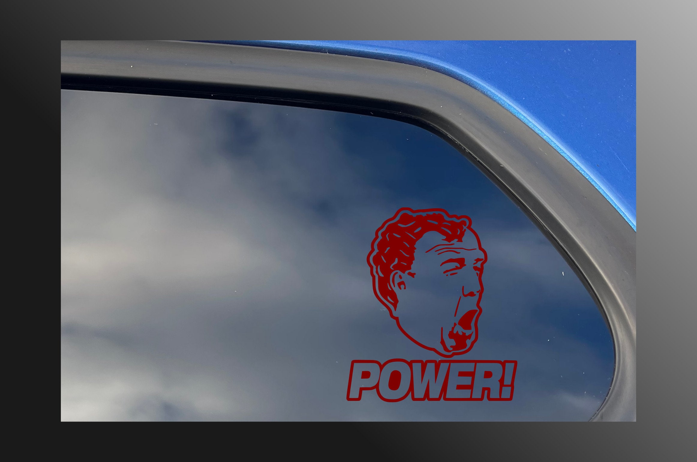 Power with Jeremy Clarkson from Top Gear - Vinyl Decal Sticker Outline ...