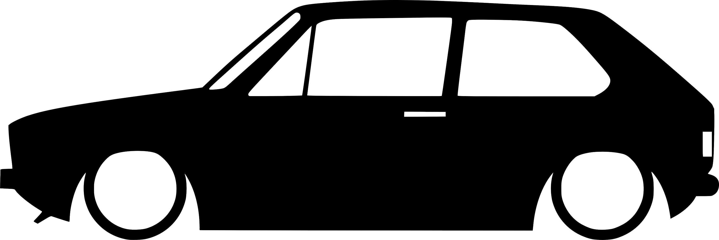 VW Golf Mk1 Silhouette Vinyl Aufkleber Aufkleber VDUB Outline | Etsy