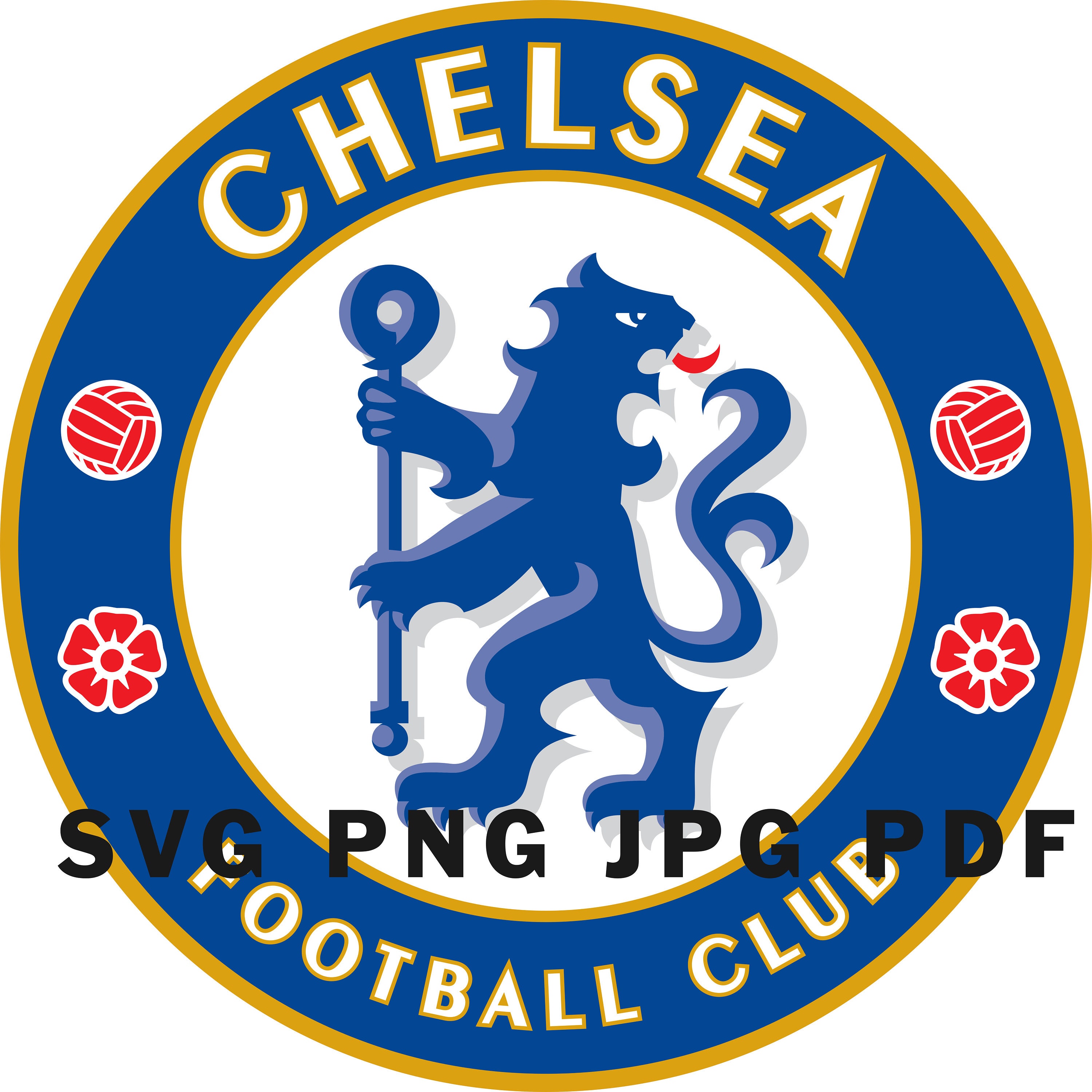 Chelsea logo SVG, PNG, JPG, PDF Digital Downloads
