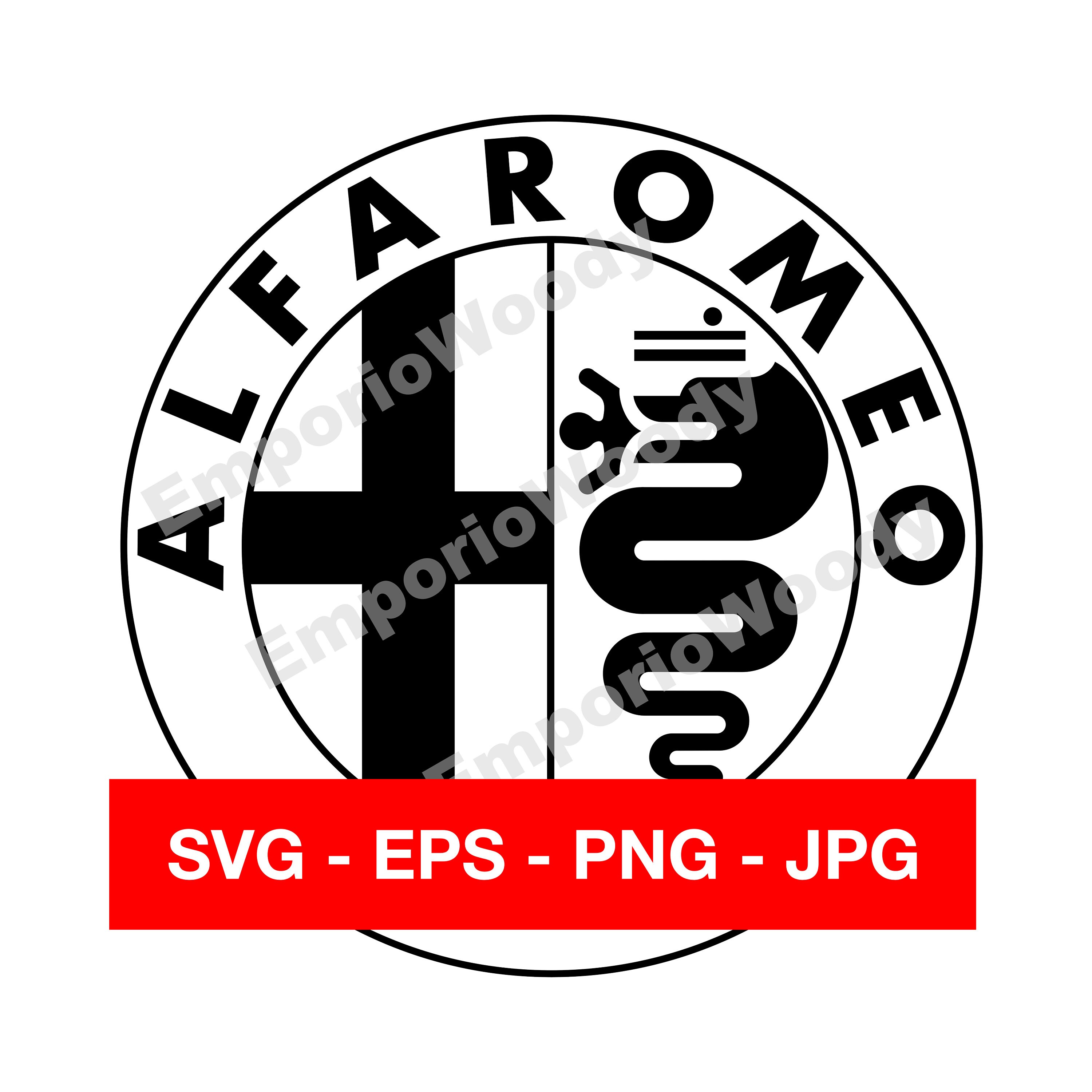 Alfa Romeo Logo svg eps jpg png for Crafting, Digital Design, Cricut