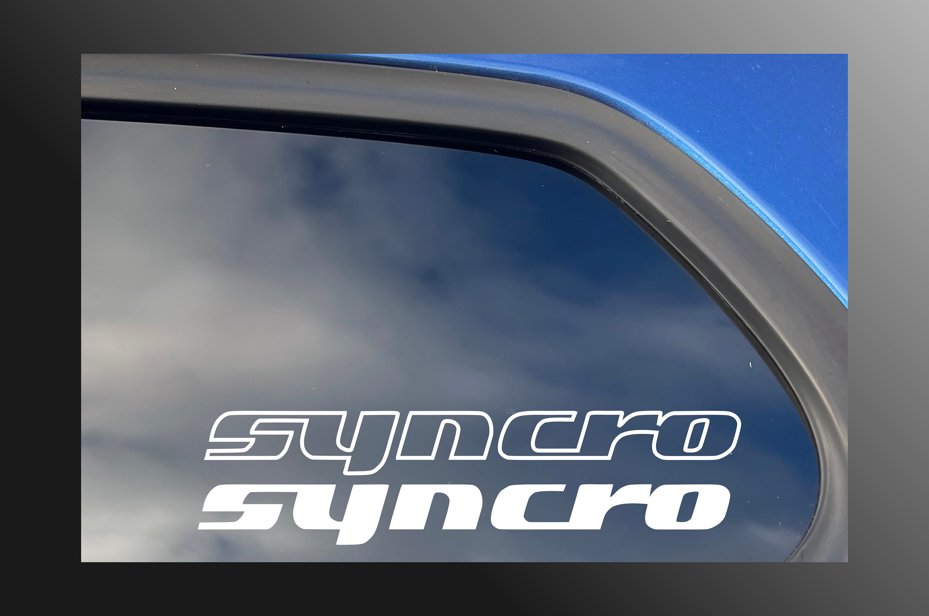 T25 T3 Vanagon Syncro Stickers x 4 Vinyl Decal VW Prerunner Sticker ...