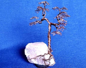 Wire Tree Mounted on a Piece of Quartz With a Felt Base - Etsy