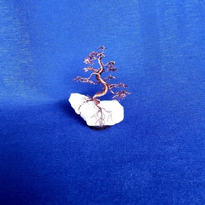 Wire Tree Mounted on a Piece of Quartz With a Felt Base - Etsy