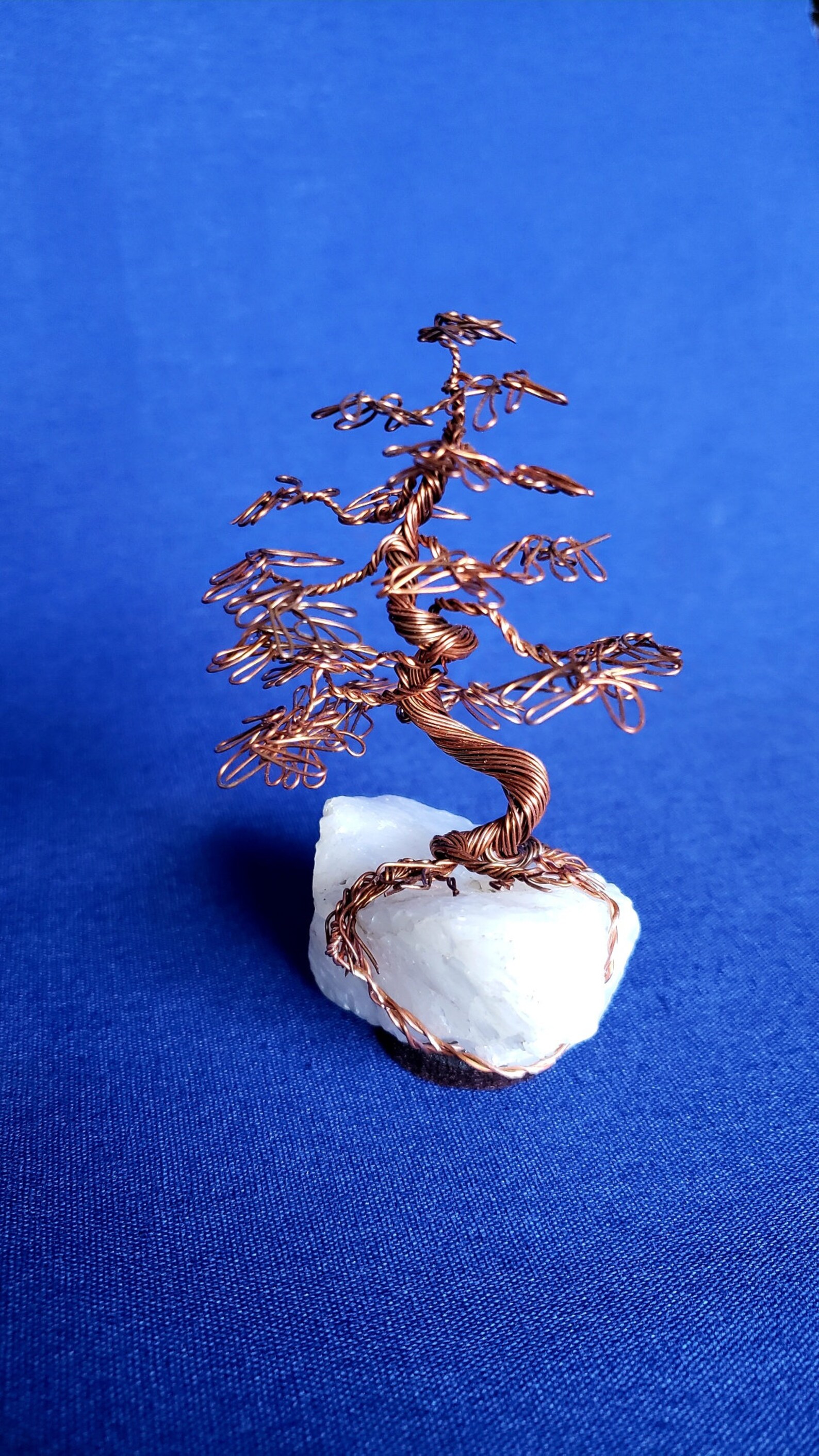 Wire Tree Mounted on a Piece of Quartz With a Felt Base - Etsy