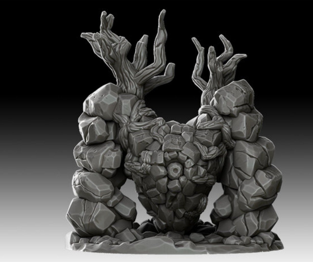 Earth Golem STL File - Etsy