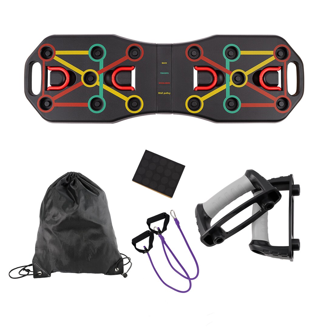 Multi-functional Push up Board for Men & Women Foldable Pushups Bar 2 ...