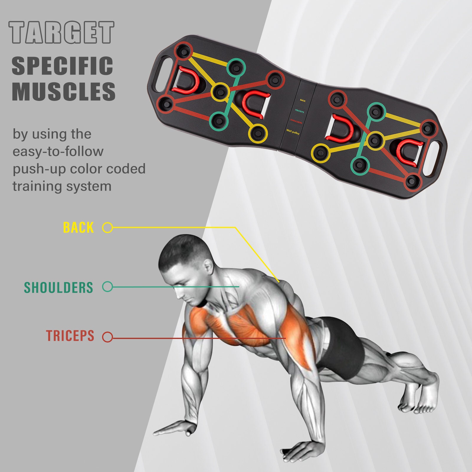 Multi Functional Push Up Board For Men And Women Foldable Pushups Bar 2