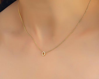 Letter O Necklace - Etsy