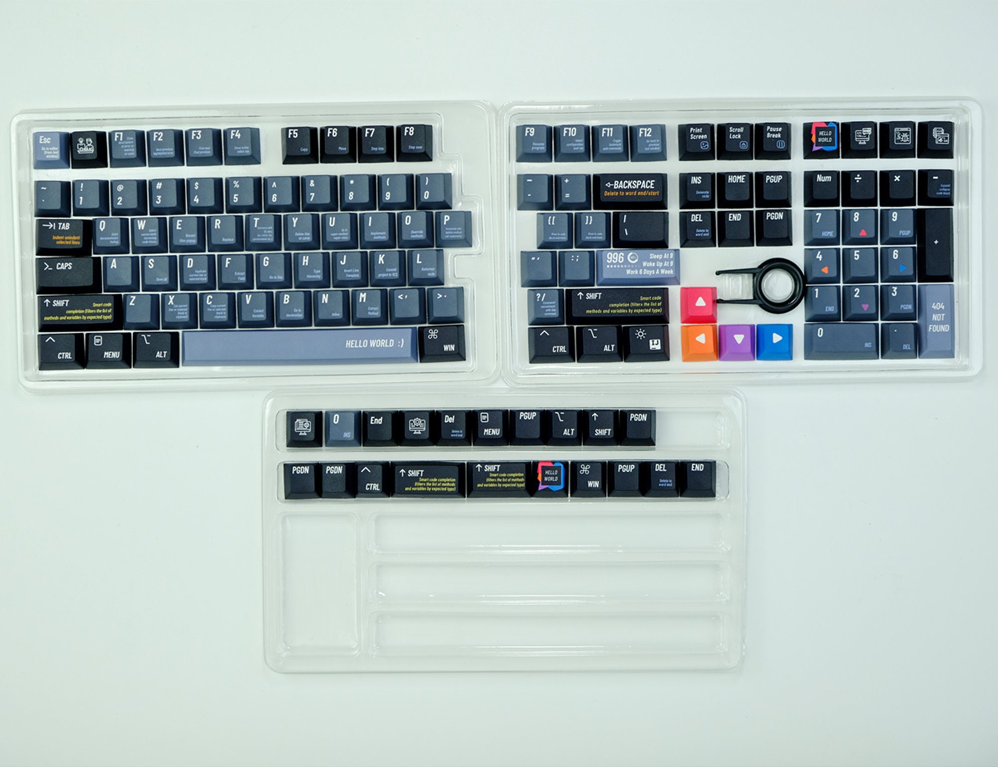 129pcs Programmer Coders PBT Keycap Set for MX Switches Mechanical ...