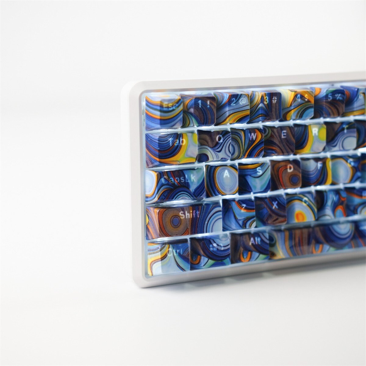 Agate Enamel ABS Keycap Set Starry Sky Artisan Keycaps for - Etsy