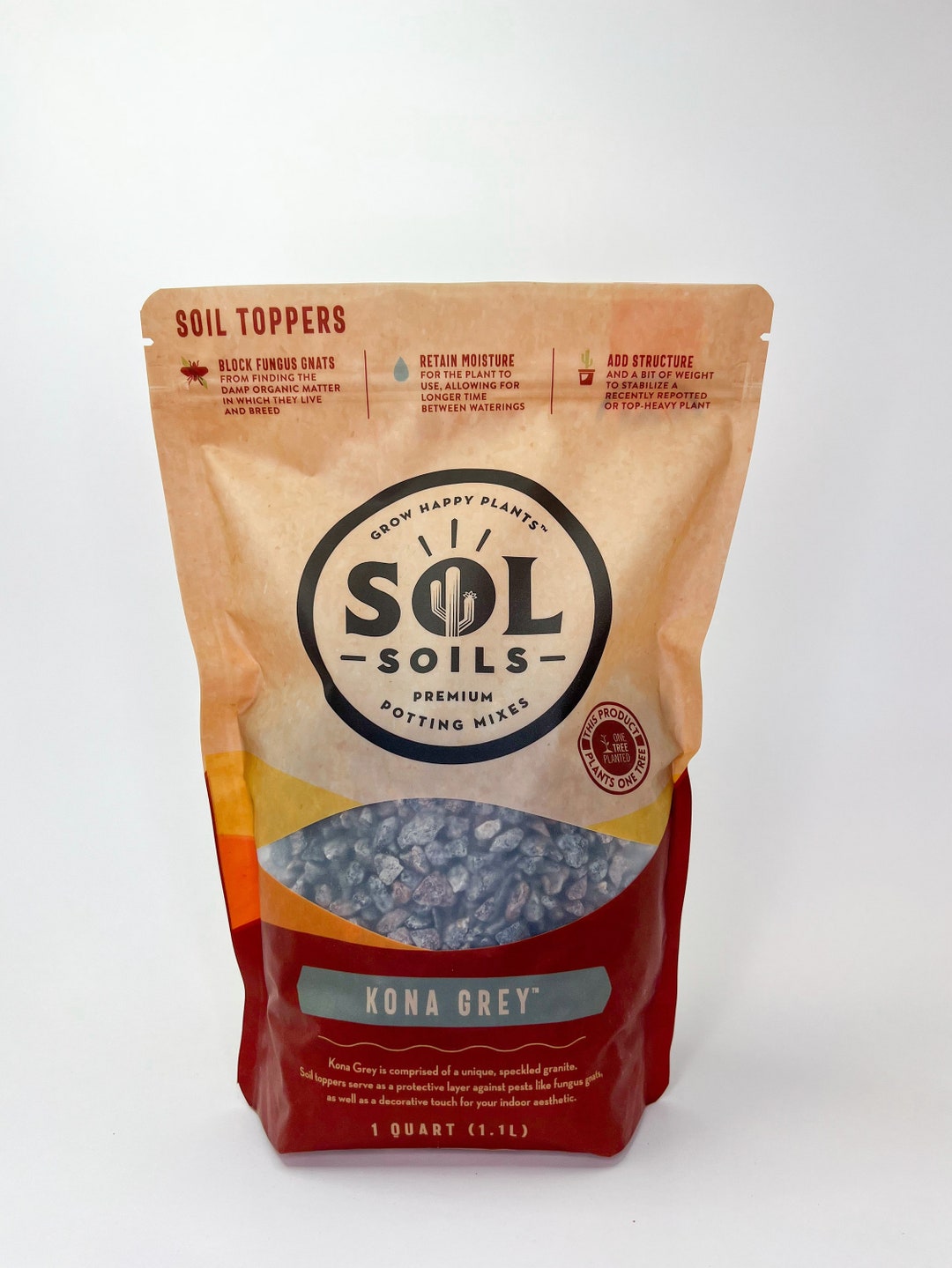 Sol Soils - Kona Grey - Decorative Soil Topper - Etsy