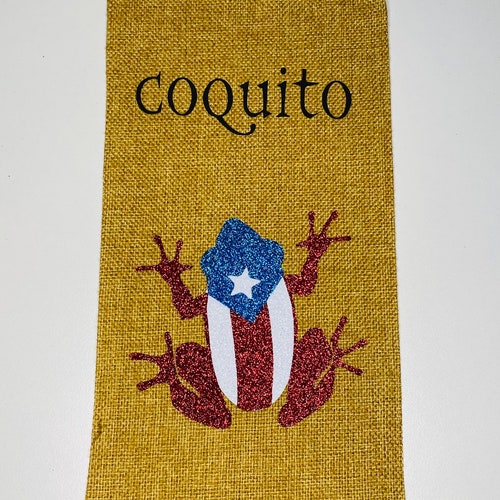 Coquito Bottle Decal Puerto Rico Flag Coquito Decal Sticker - Etsy
