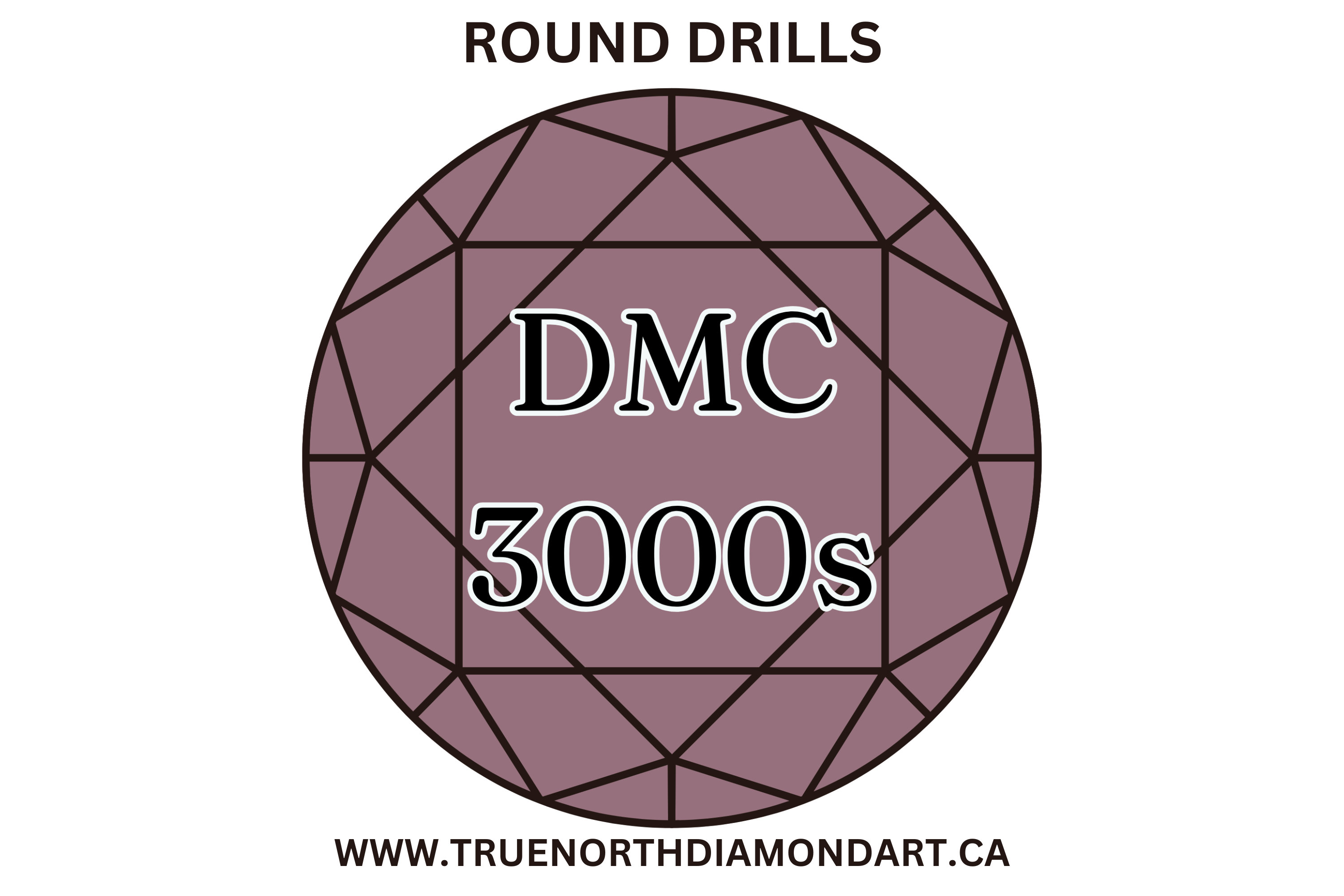 Round DMC 3000s Diamond Painting Drills, Round Diamond Drills, Bulk ...