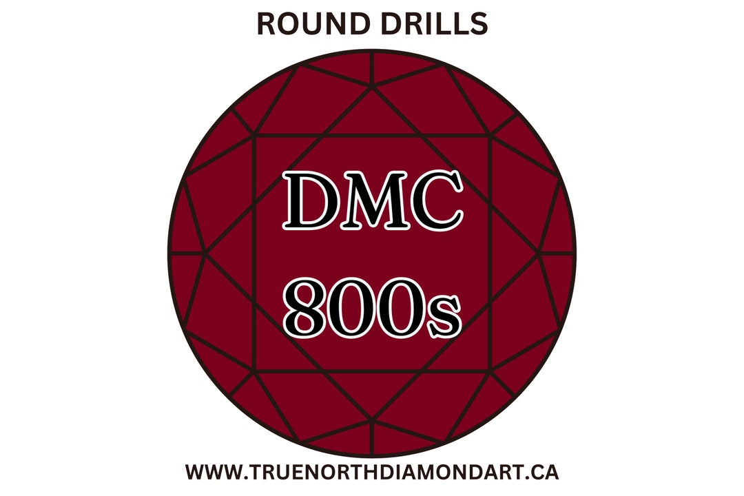 Round DMC 800s Diamond Painting Drills, Round Diamond Drills, Bulk ...