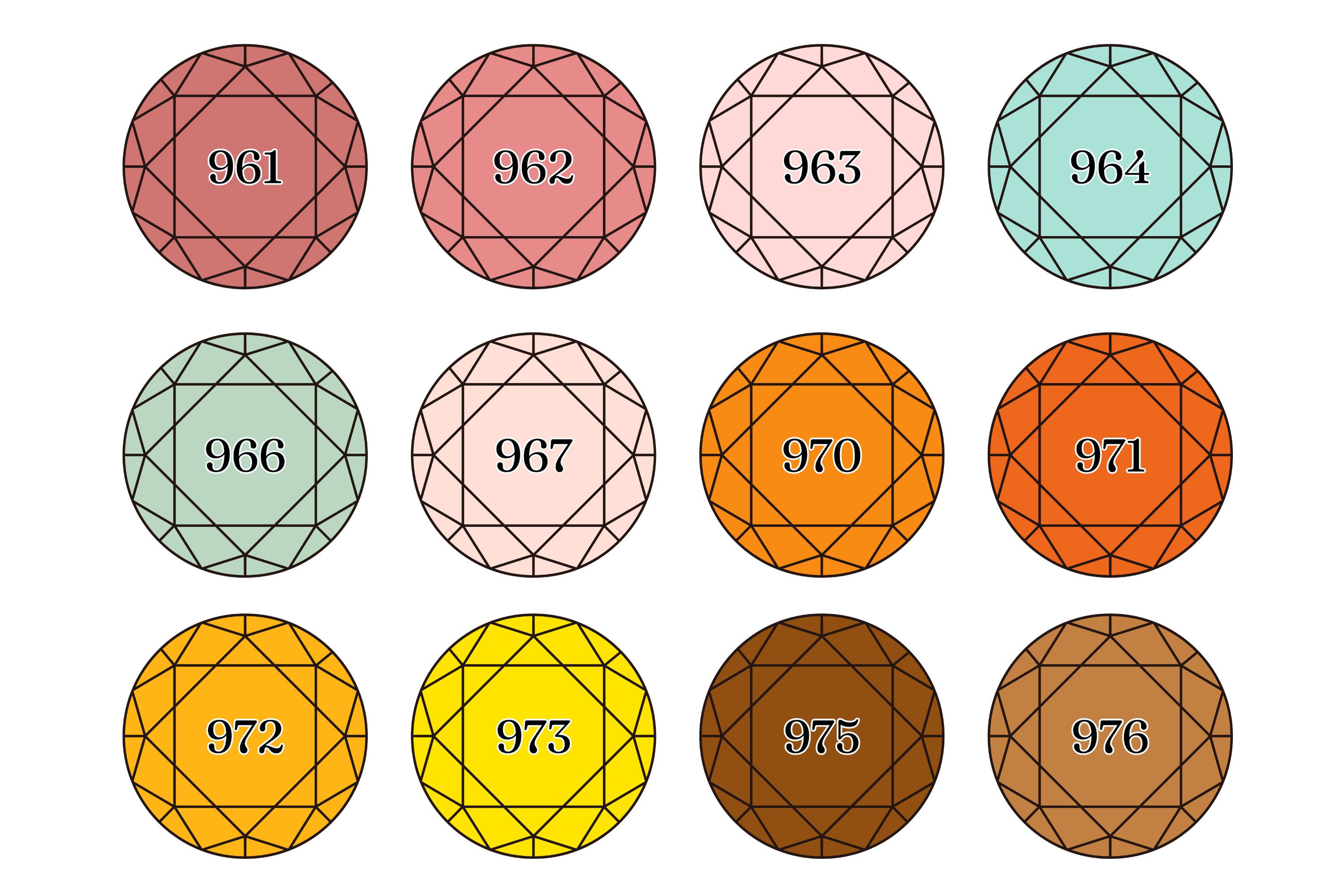 Round DMC 900s Diamond Painting Drills, Round Diamond Drills, Bulk ...