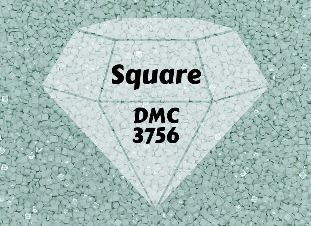 Square DMC 3756 Diamond Painting Drill, Ultra Very Light Baby Blue ...