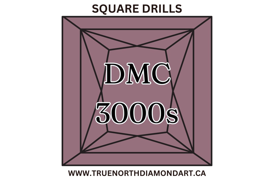 Square DMC 3000s Diamond Painting Drills, Square Diamond Drills, Bulk ...