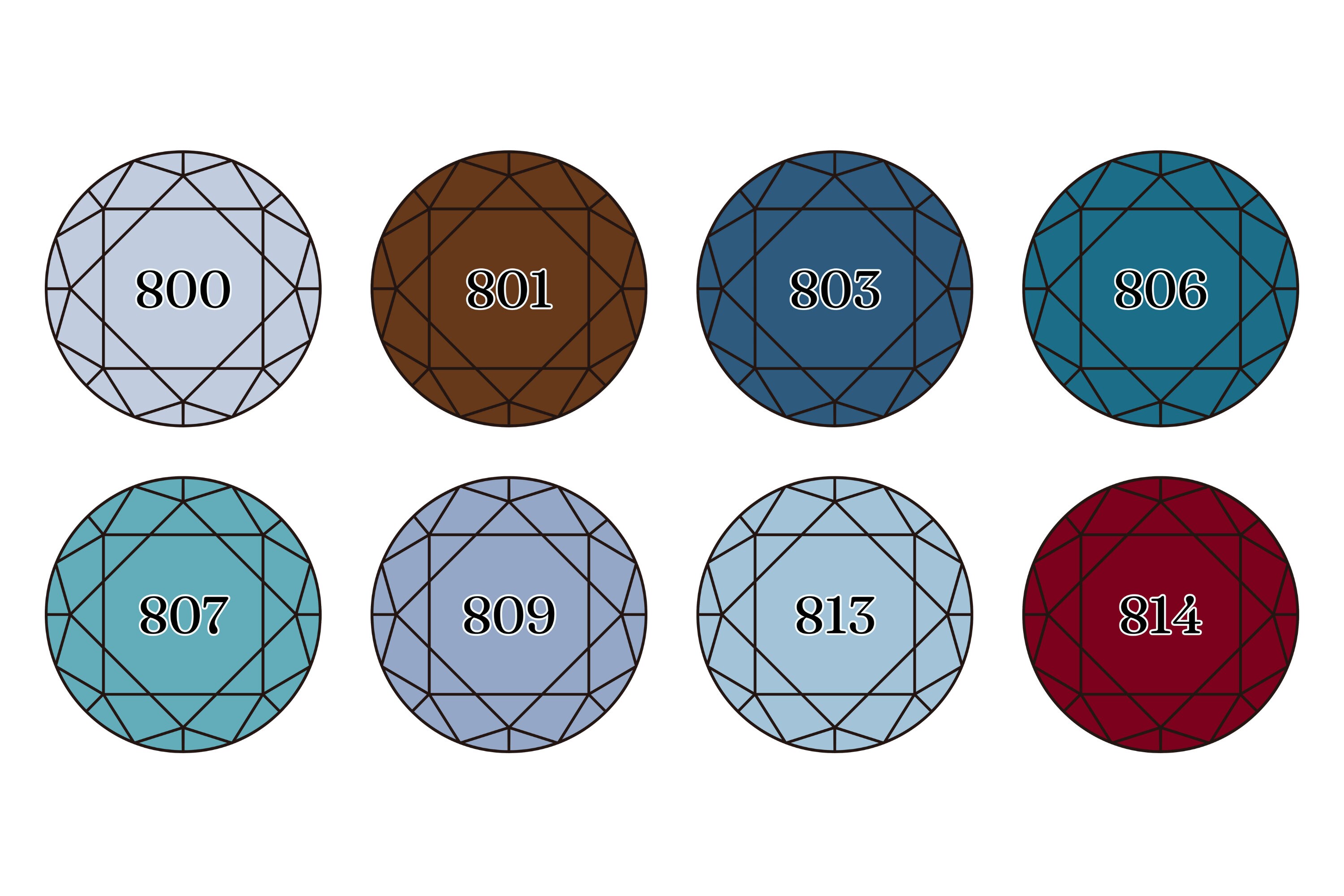 Round DMC 800s Diamond Painting Drills, Round Diamond Drills, Bulk ...