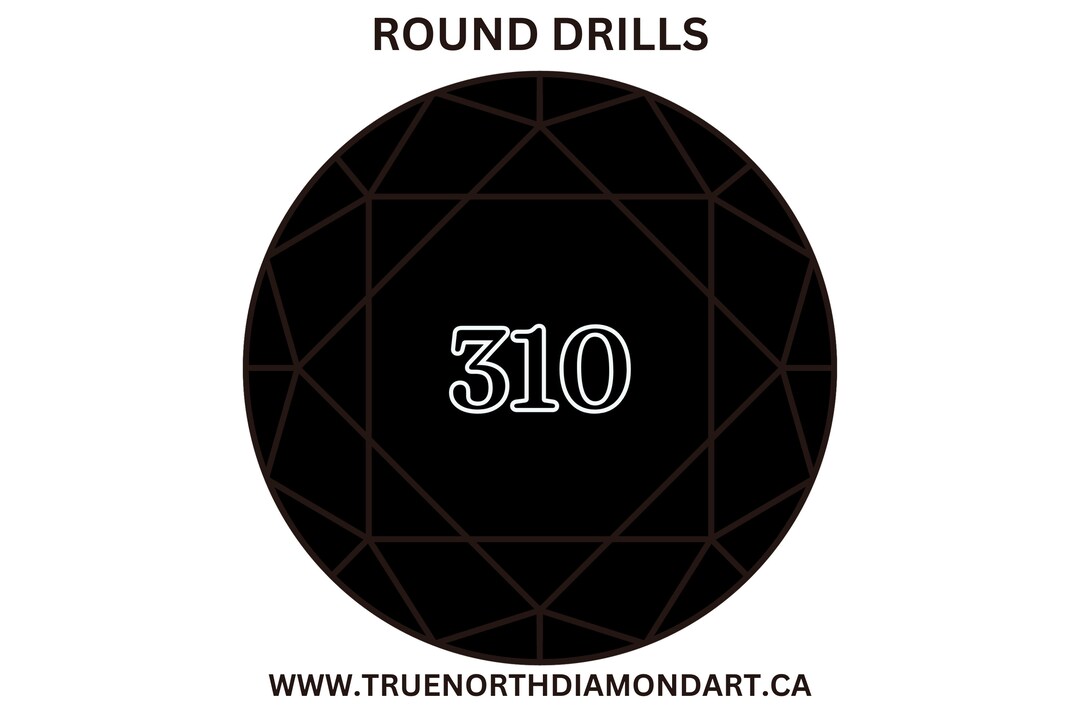 Round DMC 310 Diamond Painting Drill, Black Diamond Drill, Bulk Diamond ...