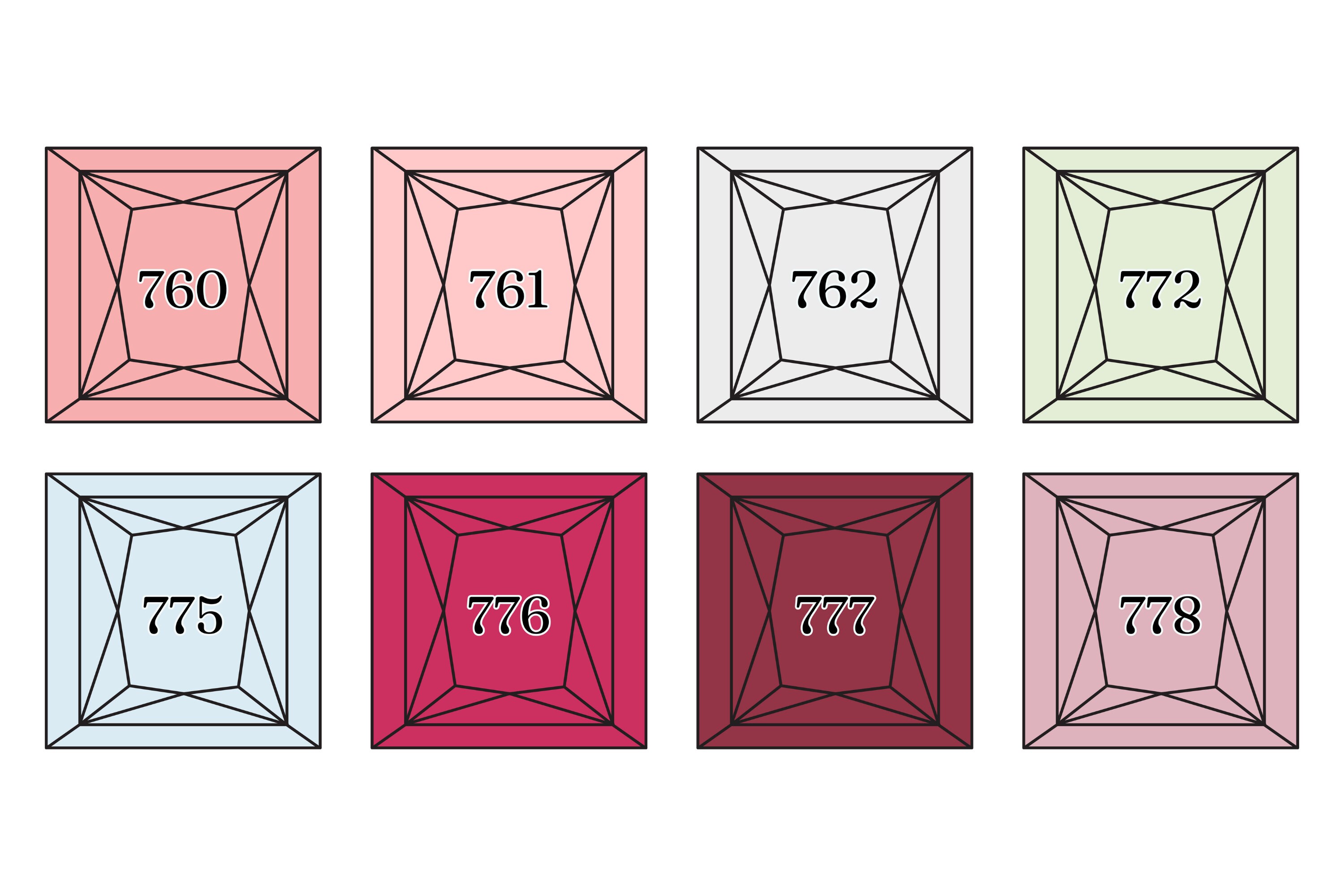 Square DMC 700s Diamond Painting Drills, Square Diamond Drills, Bulk ...